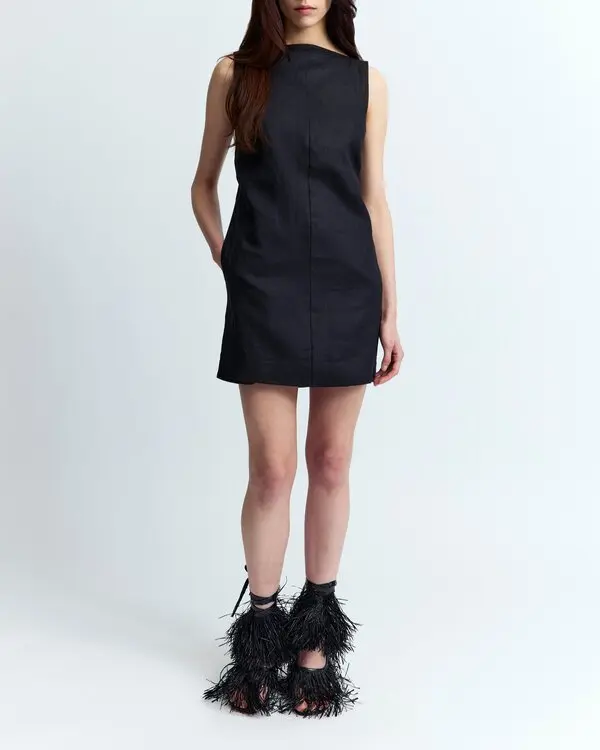 16Arlington Nia Mini Dress With Open Back