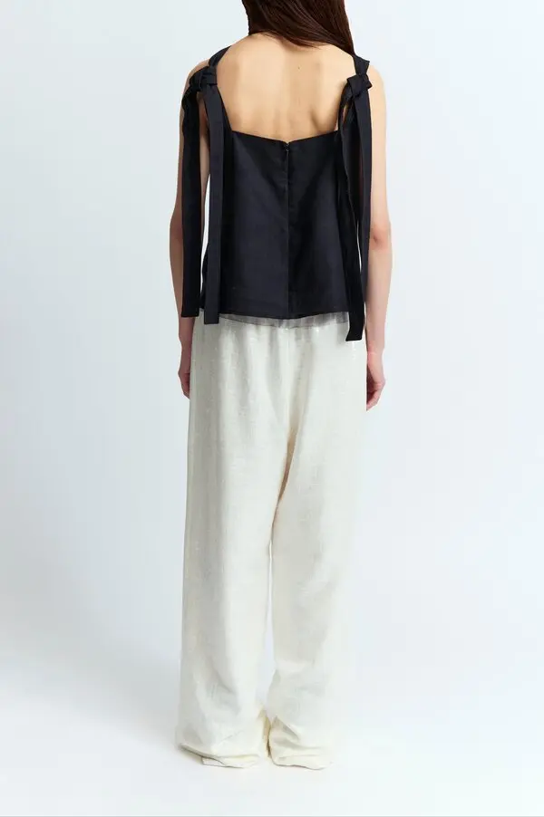 16Arlington Ziella Top With Tie Detail
