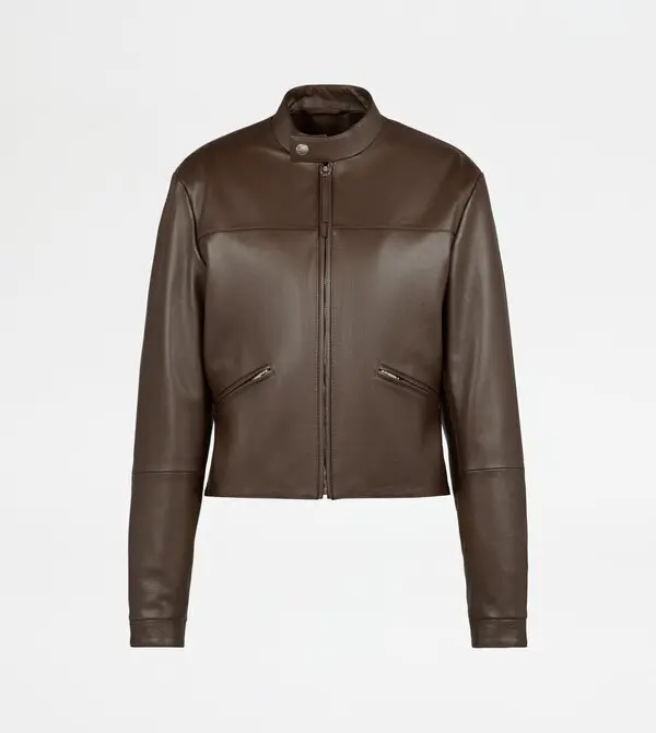 TOD'S Biker Jacket In Leather