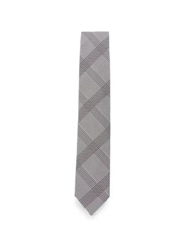 LARDINI Tie Micro Pied De Poule "accrc7.ac67147 120br - White