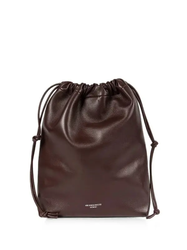 ANN DEMEULEMEESTER Backpack Large Soft Bucket Bag With Chains