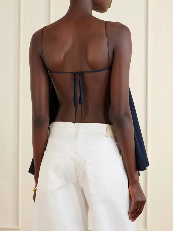 Jacquemus Le Haut Voile Open-back Jersey Top