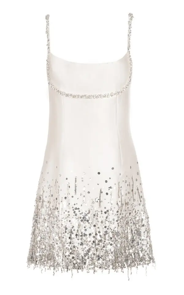 ALEXANDRA PIJUT Stella Dress With Silver Fringe Embellishment
