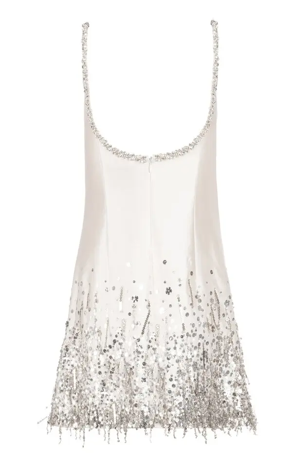 ALEXANDRA PIJUT Stella Dress With Silver Fringe Embellishment