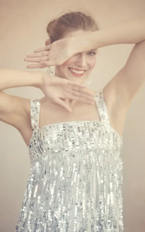ALEXANDRA PIJUT Elsa Dress In Silk Wool With Fringe