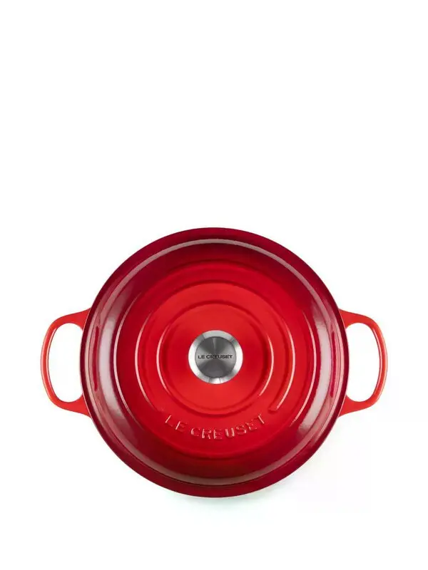 LE CREUSET Logo-embossed Lidded Casserole Dish - Red