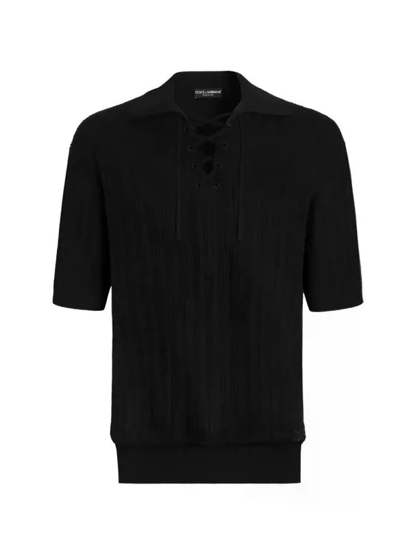Dolce & Gabbana Cotton Serafino Polo Shirt