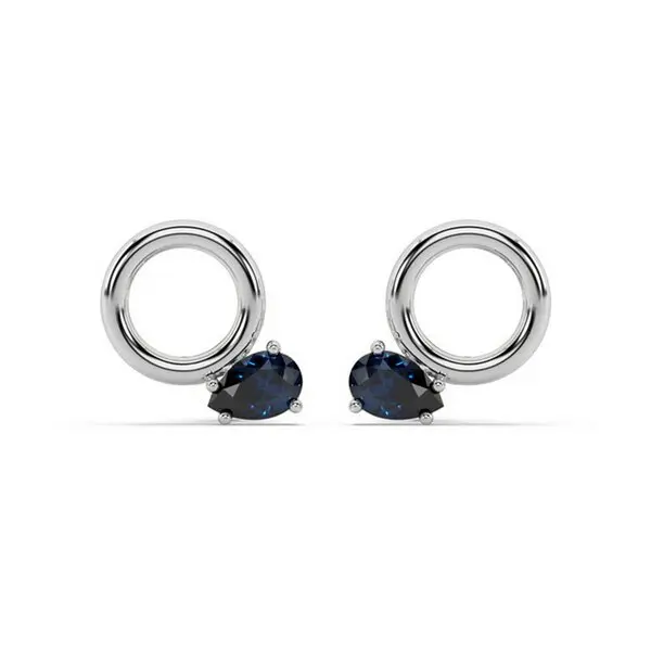 ONI Blue Sapphire Donut Studs
