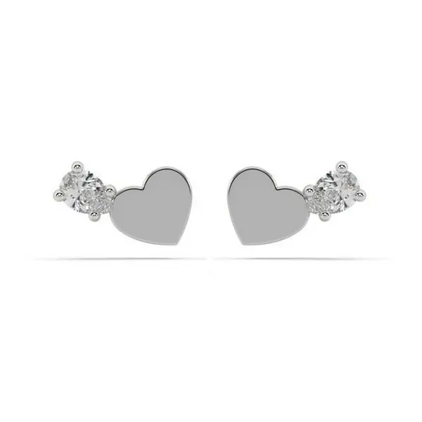 ONI Diamond Heart Studs
