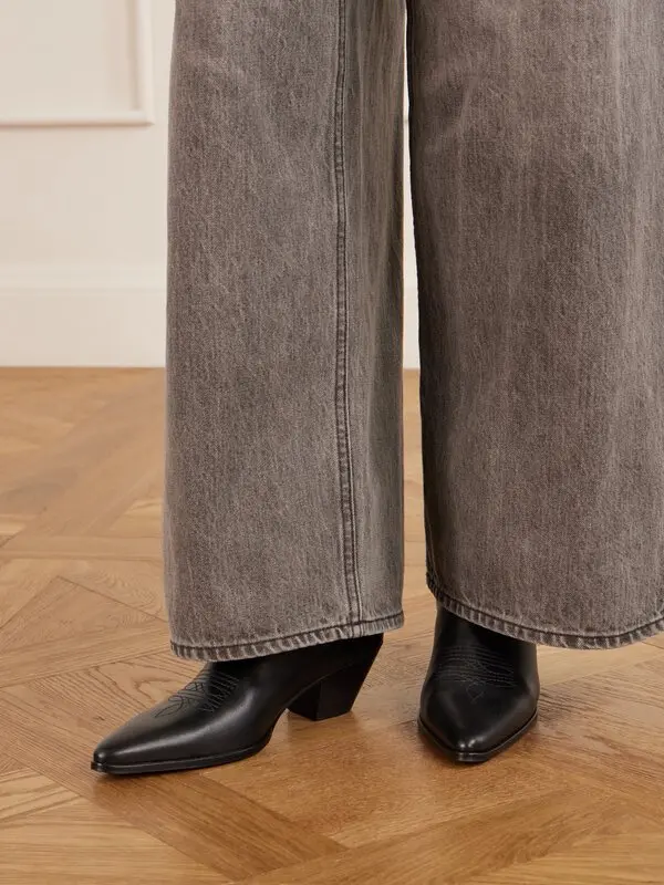 NILI LOTAN Joplin Leather Ankle Boots