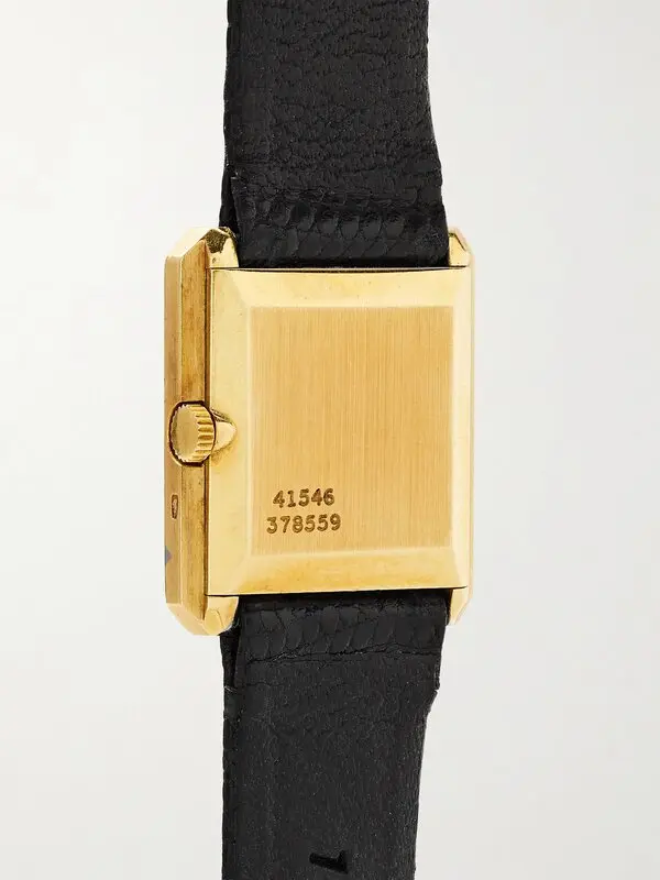 STEPHANIE WINDSOR Piaget Vintage 1981 Mini Protocole 18kt Yellow And Onyx Watch