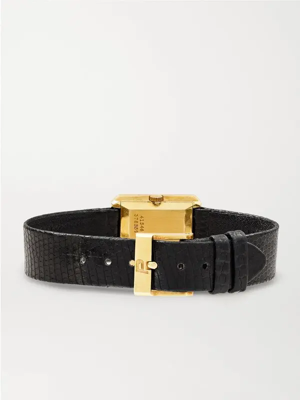 STEPHANIE WINDSOR Piaget Vintage 1981 Mini Protocole 18kt Yellow And Onyx Watch