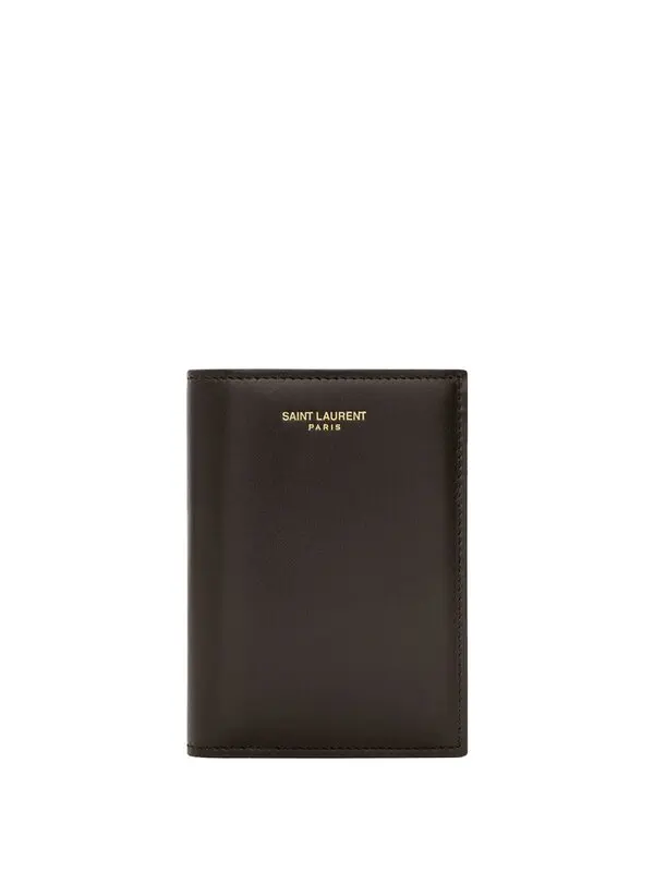 Saint Laurent Credit Card Holder Paris In Smooth Bicolor