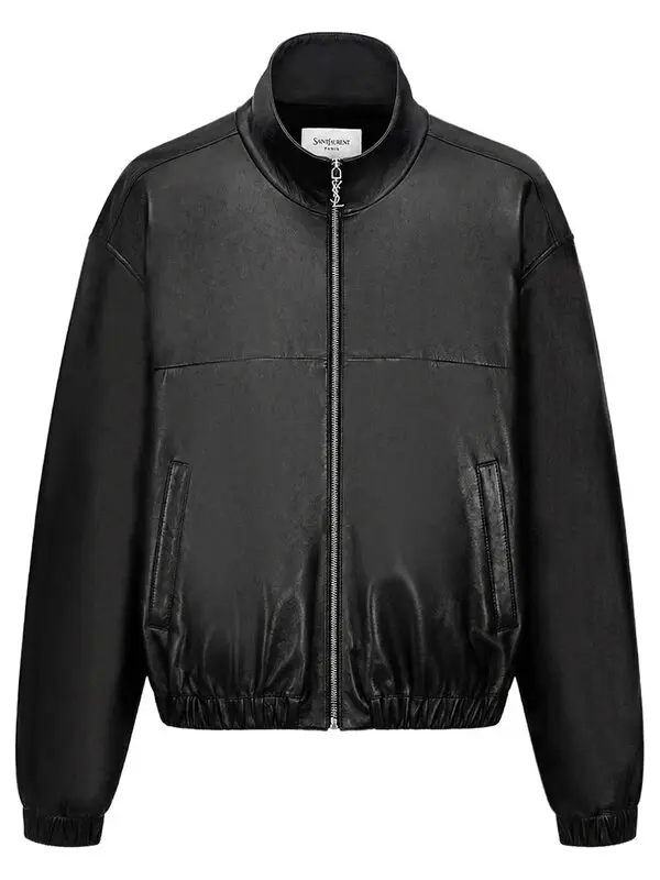 Saint Laurent Lambskin Leather Jacket Cassandre