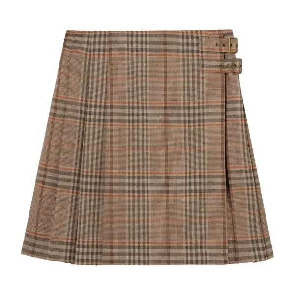 Burberry Odessa Skirt With Plaid Pattern