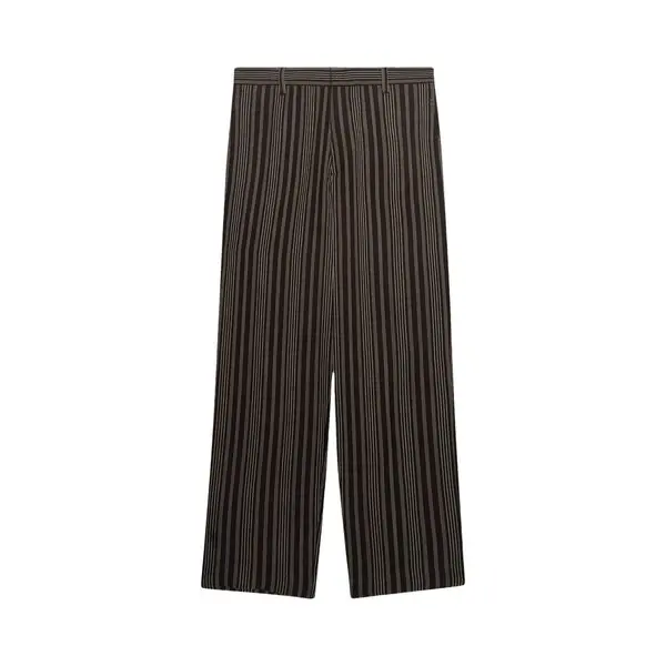 THE ELDER STATESMAN Cashmina Slacker Pant In Espresso Stripe