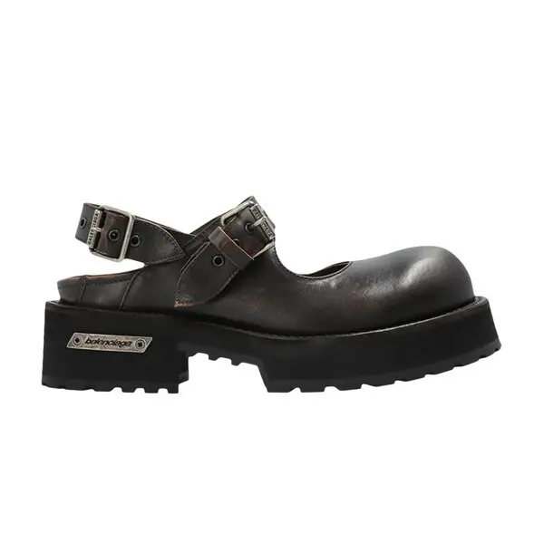 Balenciaga Wmns Venom Mary Jane Platform Silver - Brown