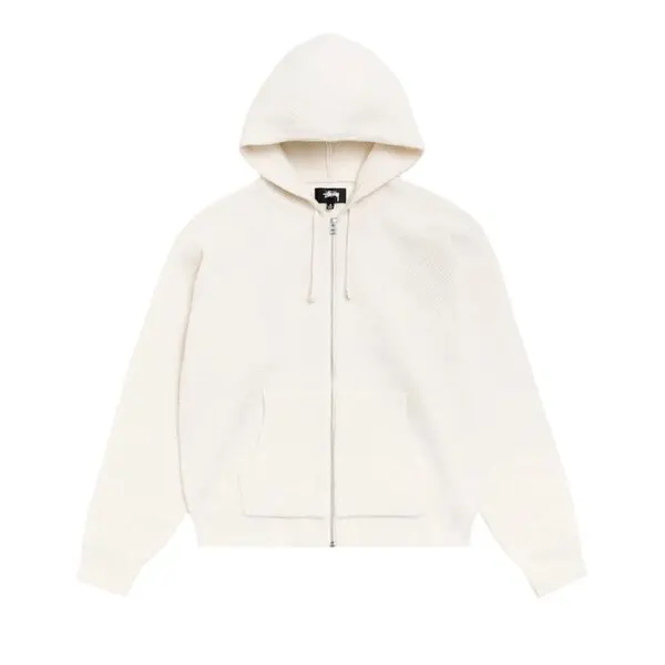 StÜssy Textured Zip Hooded Sweater
