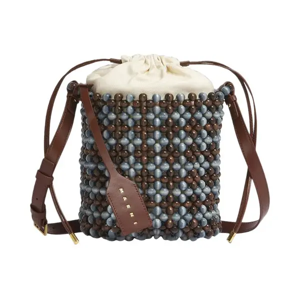 Marni Beaded Bucket Bag