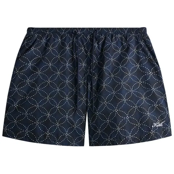 Kith Geometric Stitch Active Swim Short 'nocturnal
