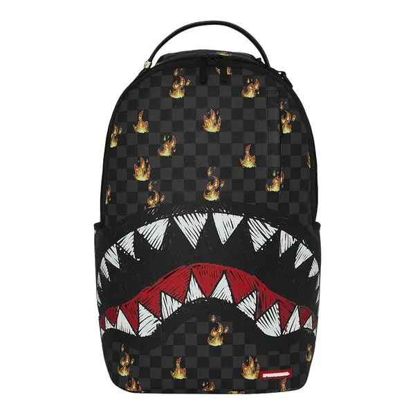 SPRAYGROUND Super Hot Fire Sharks In Paris Backpack