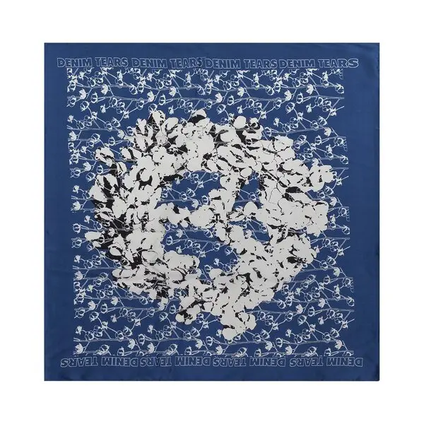DENIM TEARS Cotton Wreath Silk Bandana
