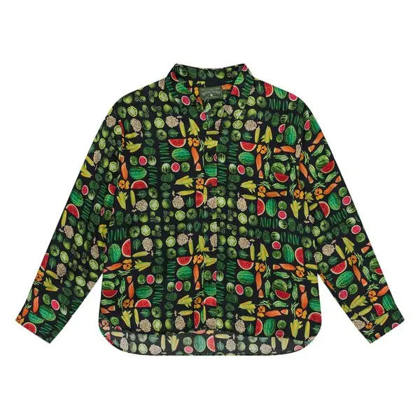 DENIM TEARS Fruit Collage Button-up