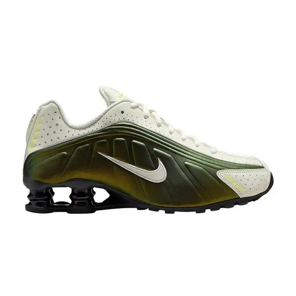 Nike Shox R4 "sail Light Lemon Twist Off Noir - Green