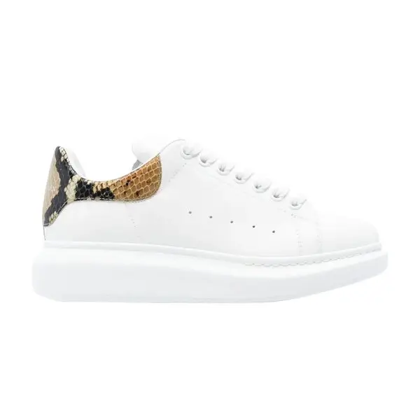 Alexander McQueen Oversized Sneaker Snakeskin - White