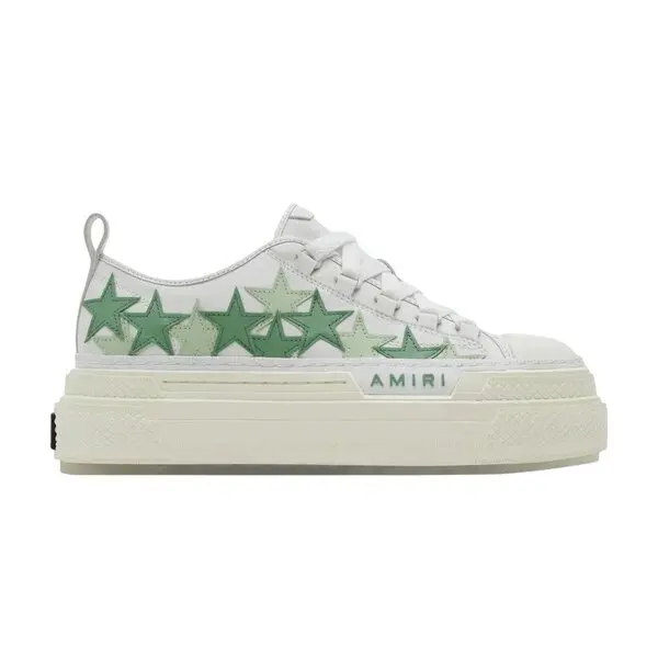 Amiri Platform Court Low Sneakers With Star Embellishments