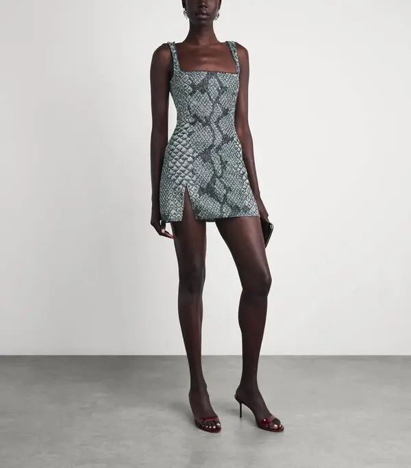 CLIO PEPPIATT Beaded Medusa Mini Dress