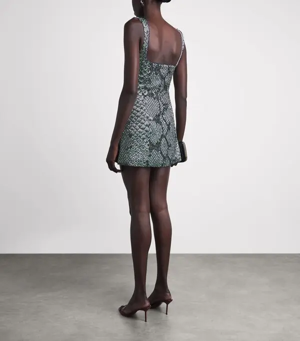 CLIO PEPPIATT Beaded Medusa Mini Dress
