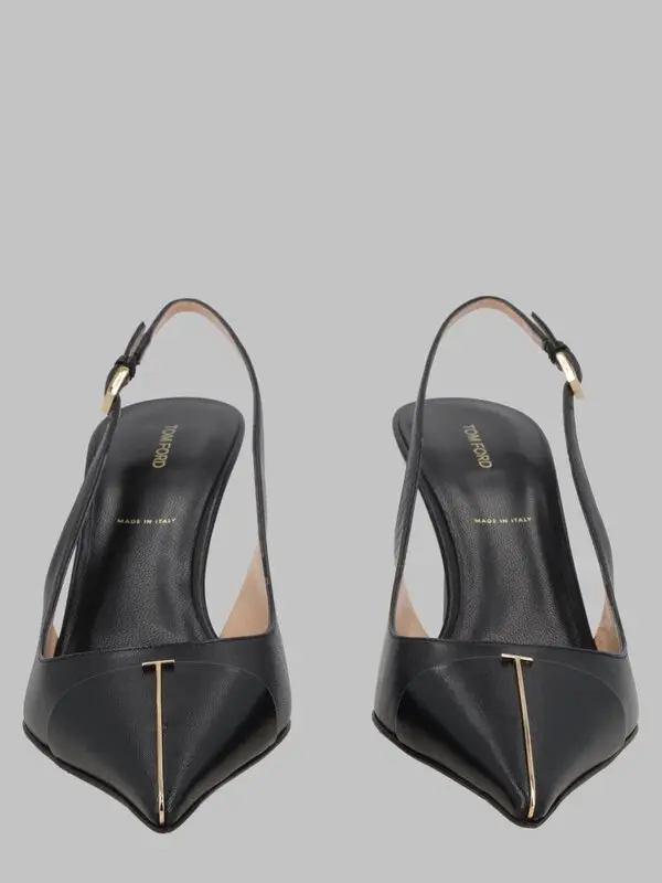TOM FORD Slingback Heels With Sculptural Detail