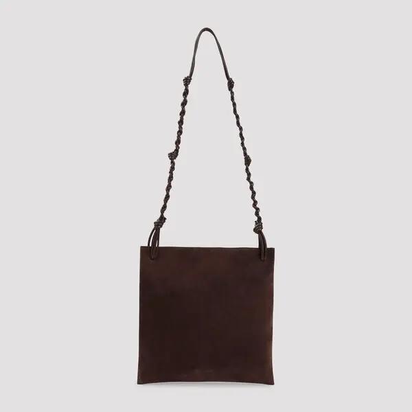 JIL SANDER Tangle Slim Leather Shoulder Bag - Brown