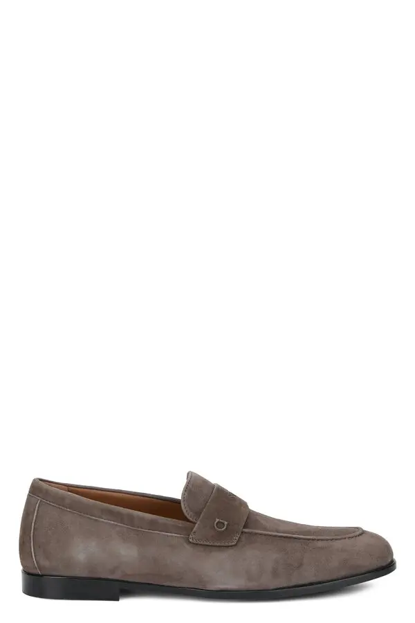 FERRAGAMO Suede Loafers - Brown
