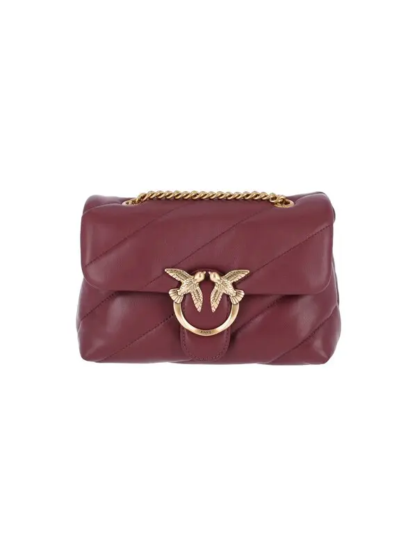 Pinko 100% Leather Small Crossbody Bag