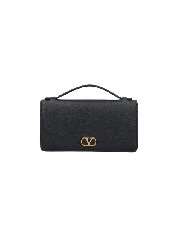 Valentino Garavani Calf Leather Wallet - Black
