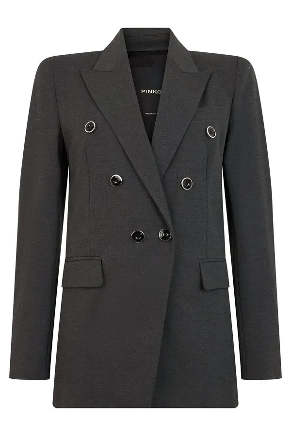 Pinko Double-breasted Jacket - Grey