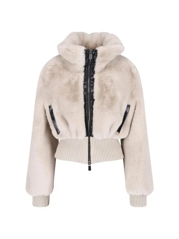 Pinko Cropped Utility Jacket With Textured Finish