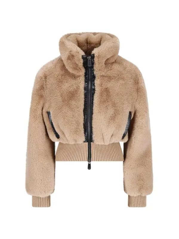 Pinko Faux Leather-trim Jacket