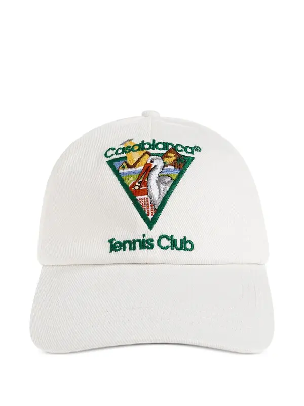 Casablanca Tennis Club Baseball Cap - White
