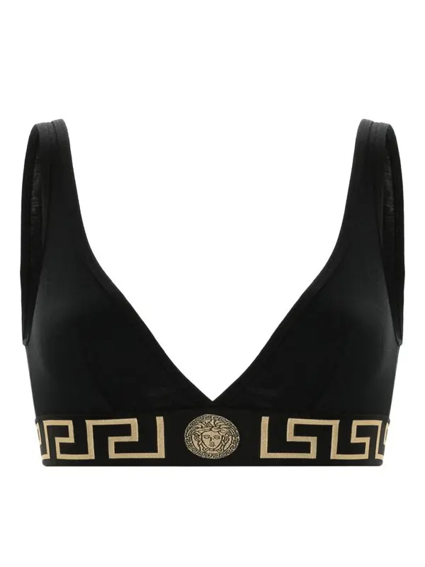Versace Medusa-inspired Cotton Elastic Underwear With Hook Closure