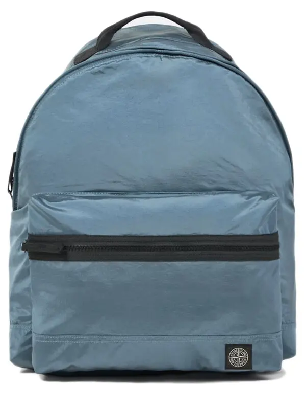 Stone Island Mini Front Zip Pocket Padded Backpack With Compass Patch