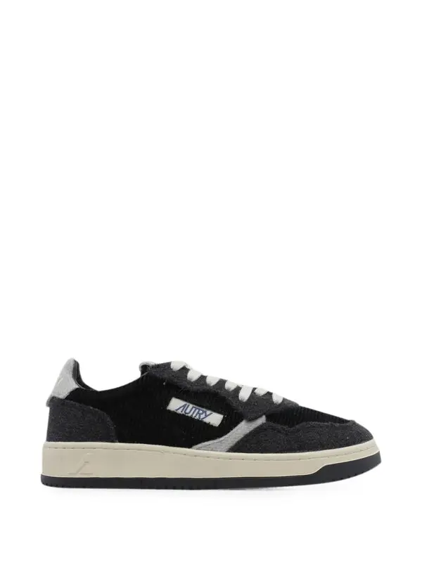 AUTRY Medalist Low Velvet And Felt Sneakers - Nero