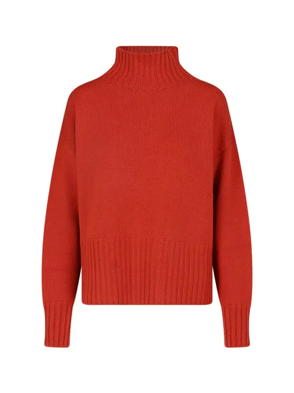 DRUMOHR Ribbed Turtleneck Sweater - Orange
