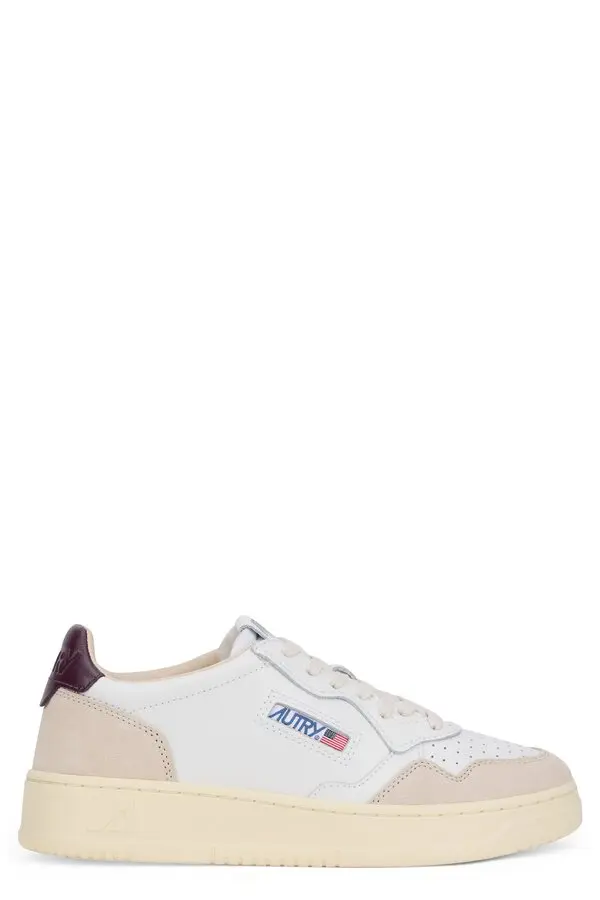 AUTRY Inspired Modern Leather Sneaker With Suede Accents