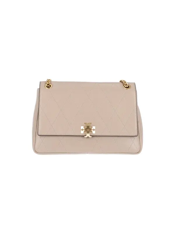 Tory Burch Premium Cow Leather Shoulder Bag For - Grey