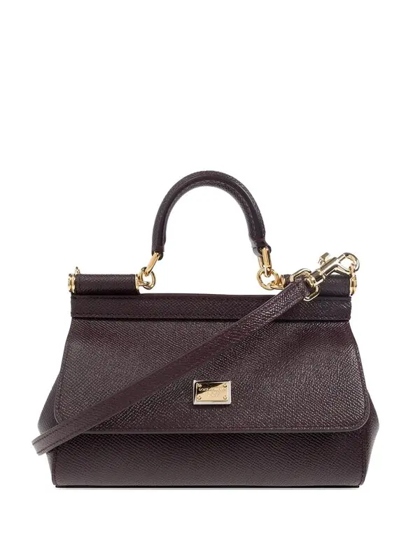 Dolce & Gabbana Mini Front-flap Calfskin Crossbody Bag - Rosso