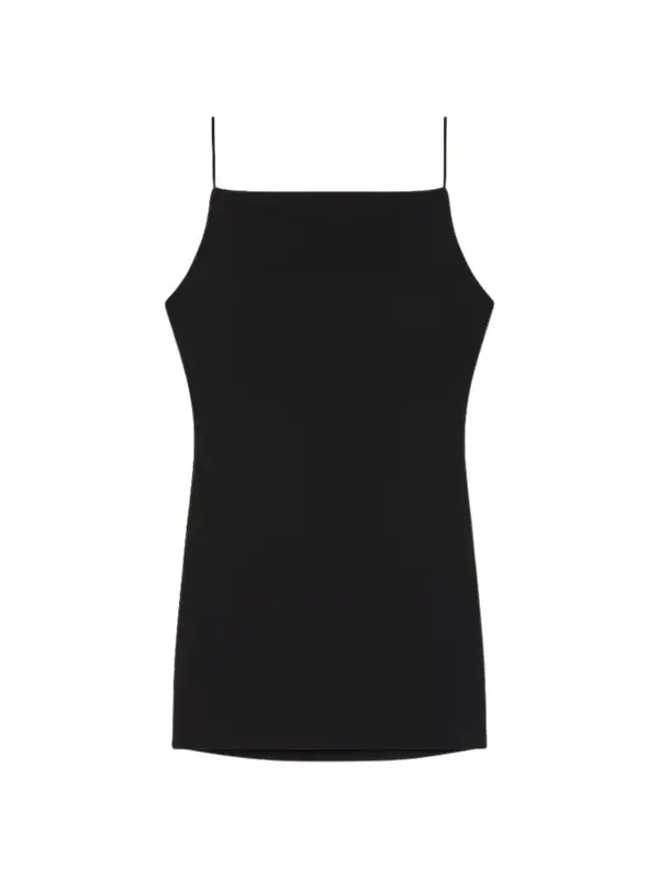 Givenchy Mini Dress With Square Neckline And Spaghetti Straps - Nero