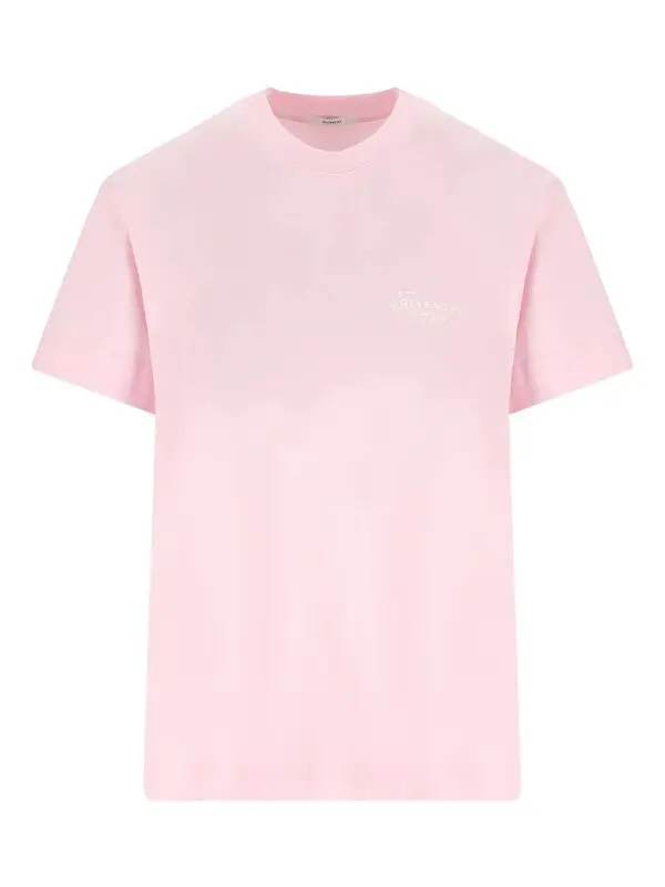 Givenchy Stamp Crewneck T-shirt - Rosa